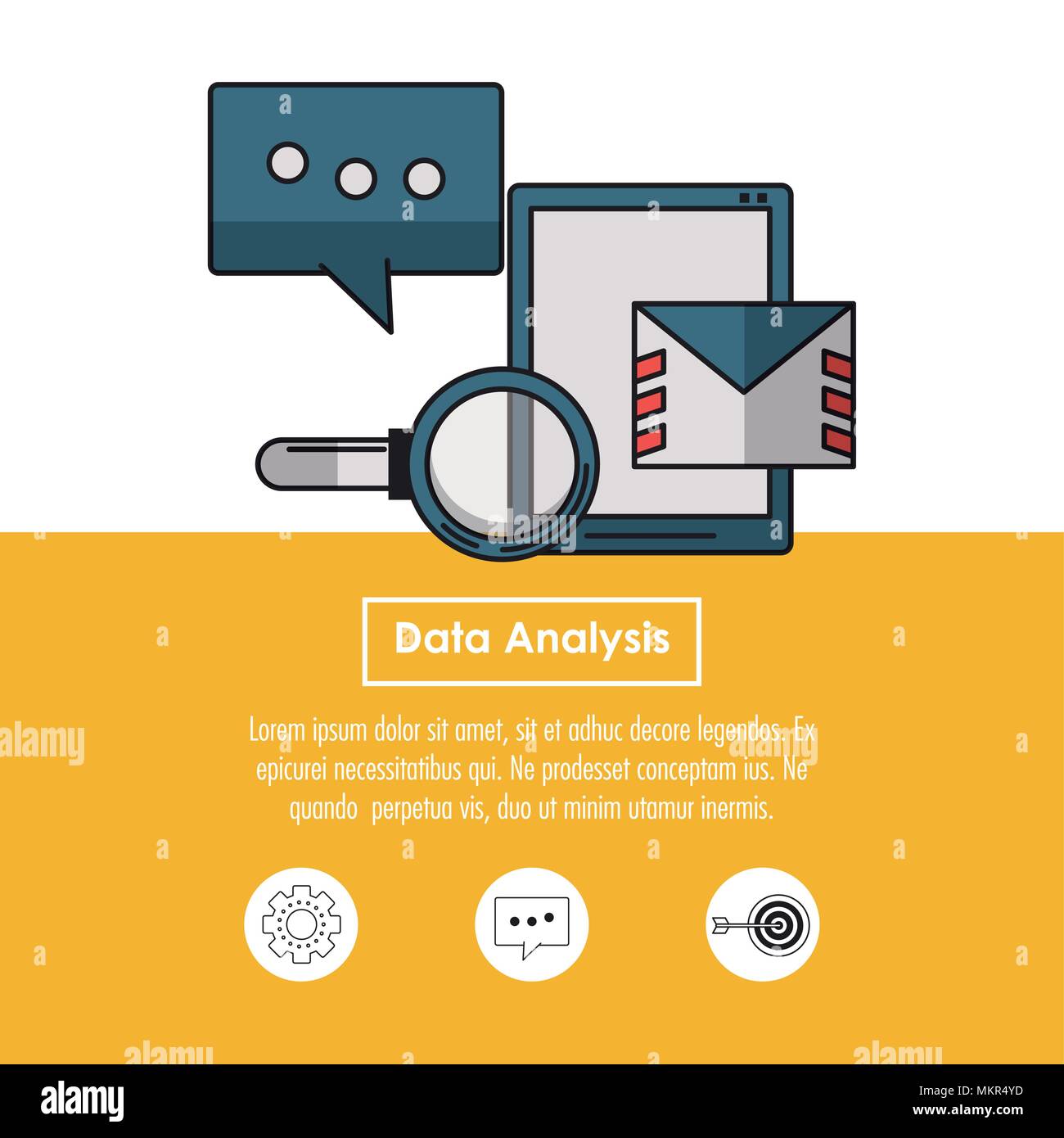 Data analysis infographic Stock Vector Image & Art - Alamy