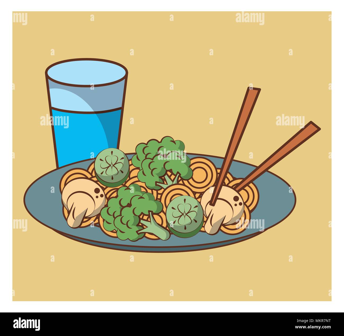 Food products bread water Stock Vector Images - Alamy