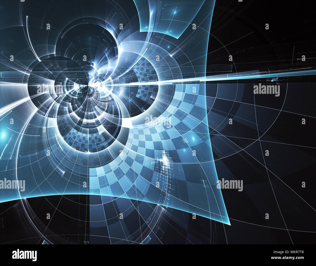 Abstract future technology background - computer-generated 3D image ...