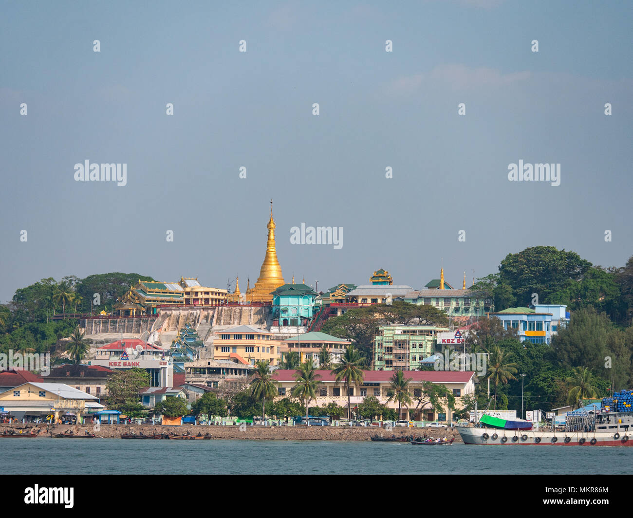 Waterfront of Myeik, formerly Mergui, the largest city in the ...