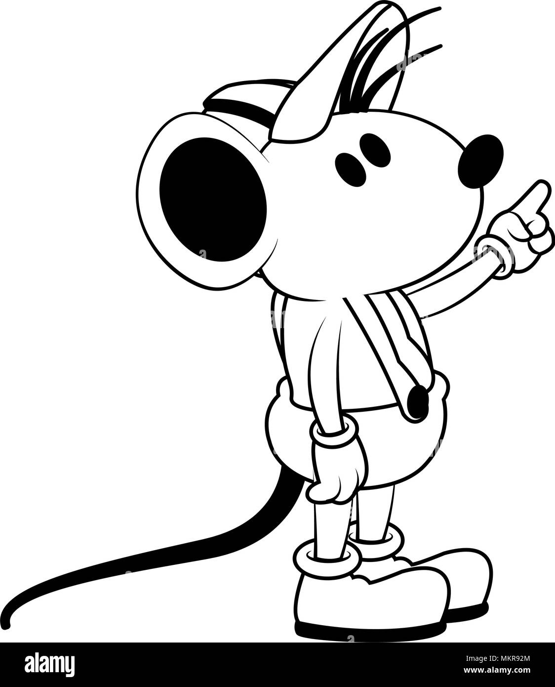 Black toy mouse on Stock Vector Images - Alamy