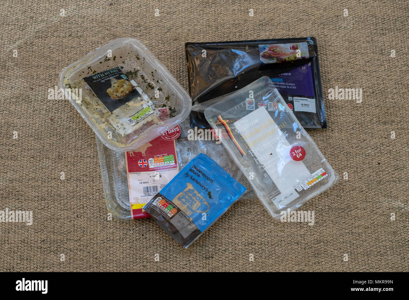 Stop Plastic Depackaging Waste Save Our Planet Stock Photo - Alamy