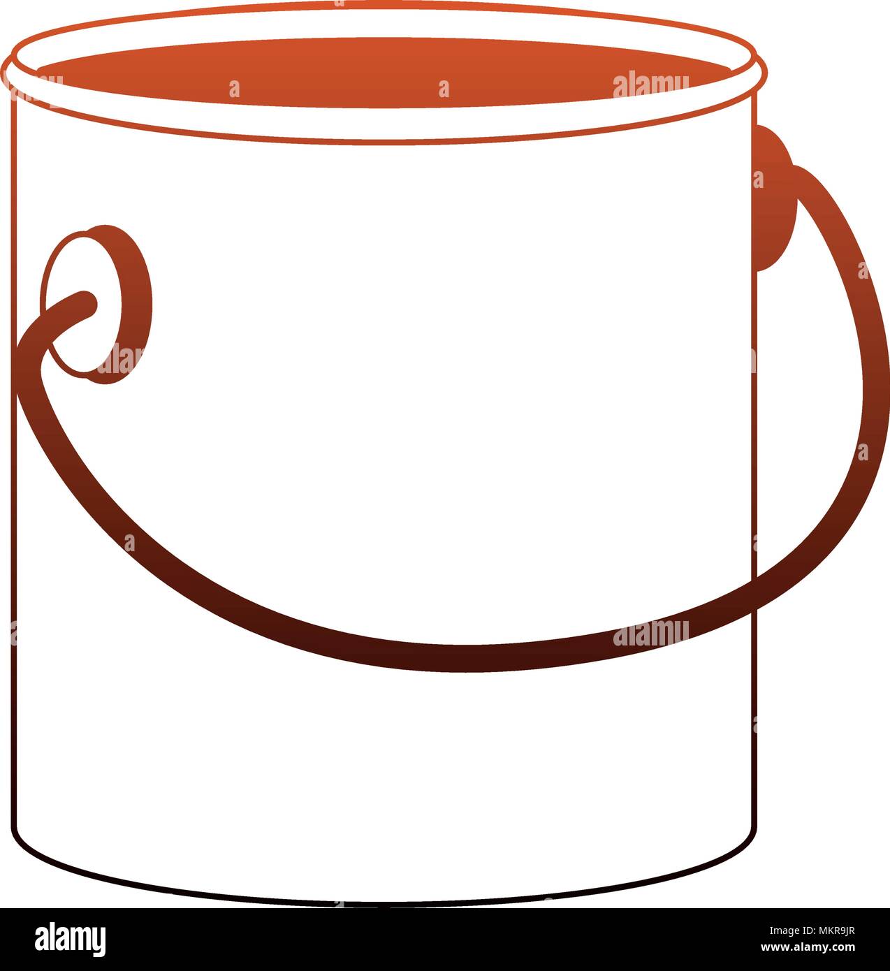 Construction paint bucket orange lines Stock Vector Image & Art - Alamy