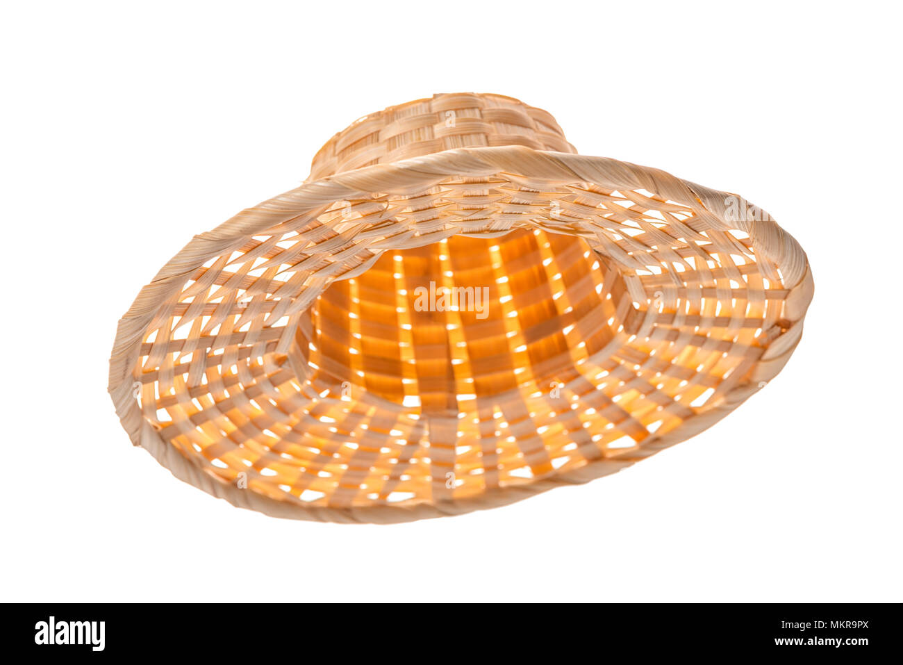 straw hat isolated on white background, close up Stock Photo - Alamy
