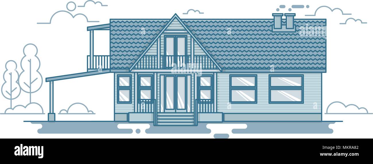 Suburban vector vectors hi-res stock photography and images - Alamy