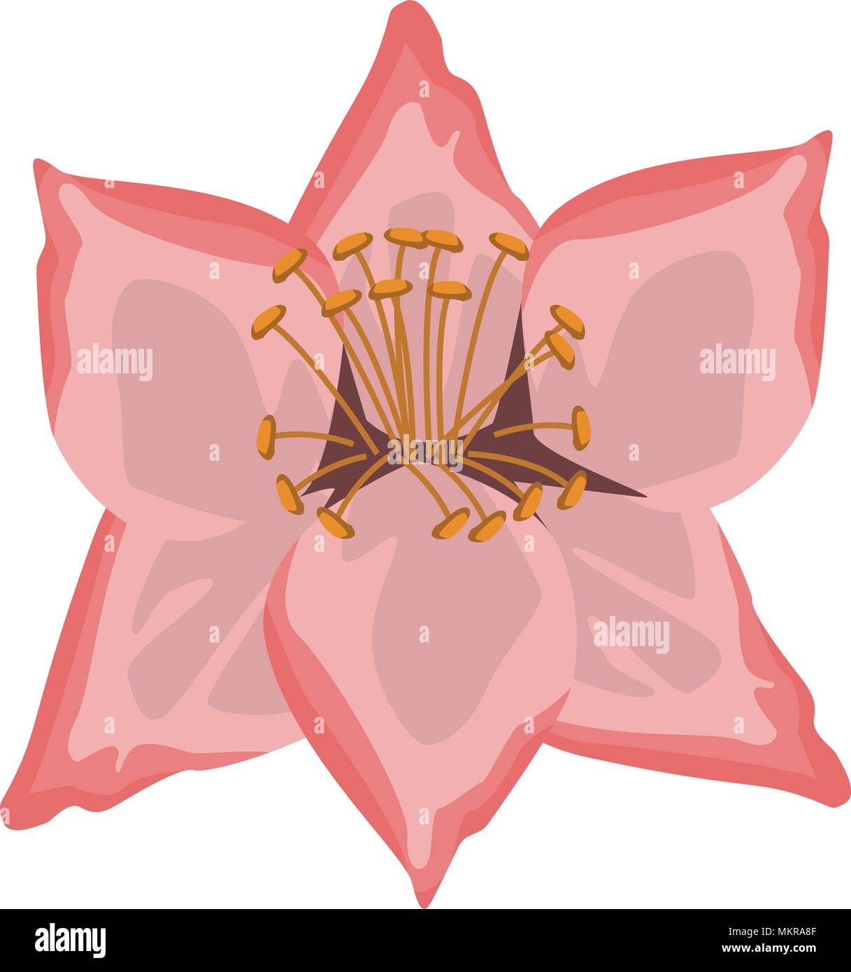 Beautiful flower symbol Stock Vector Image & Art - Alamy