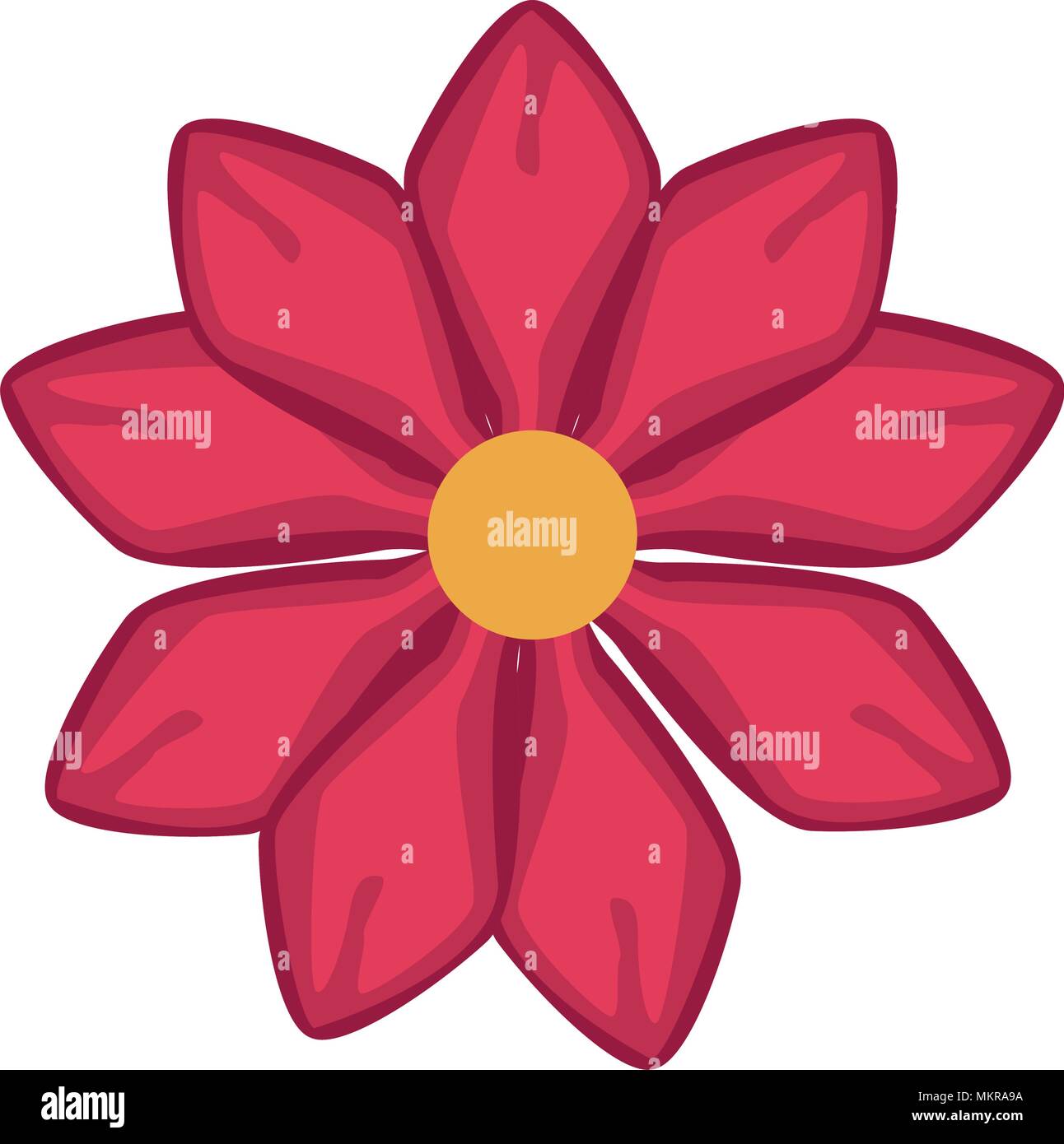Beautiful flower symbol Stock Vector Image & Art - Alamy
