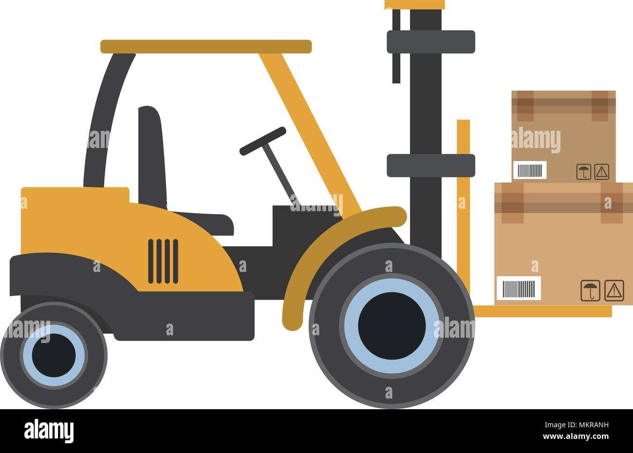 Forklift boxes Stock Vector Images - Alamy