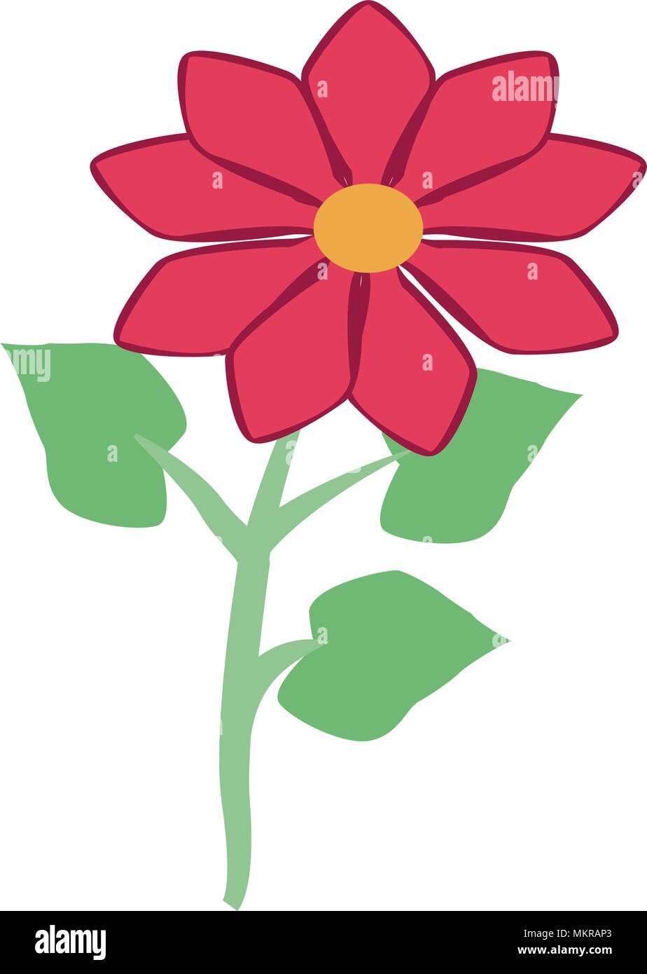 Beautiful flower symbol Stock Vector Image & Art - Alamy