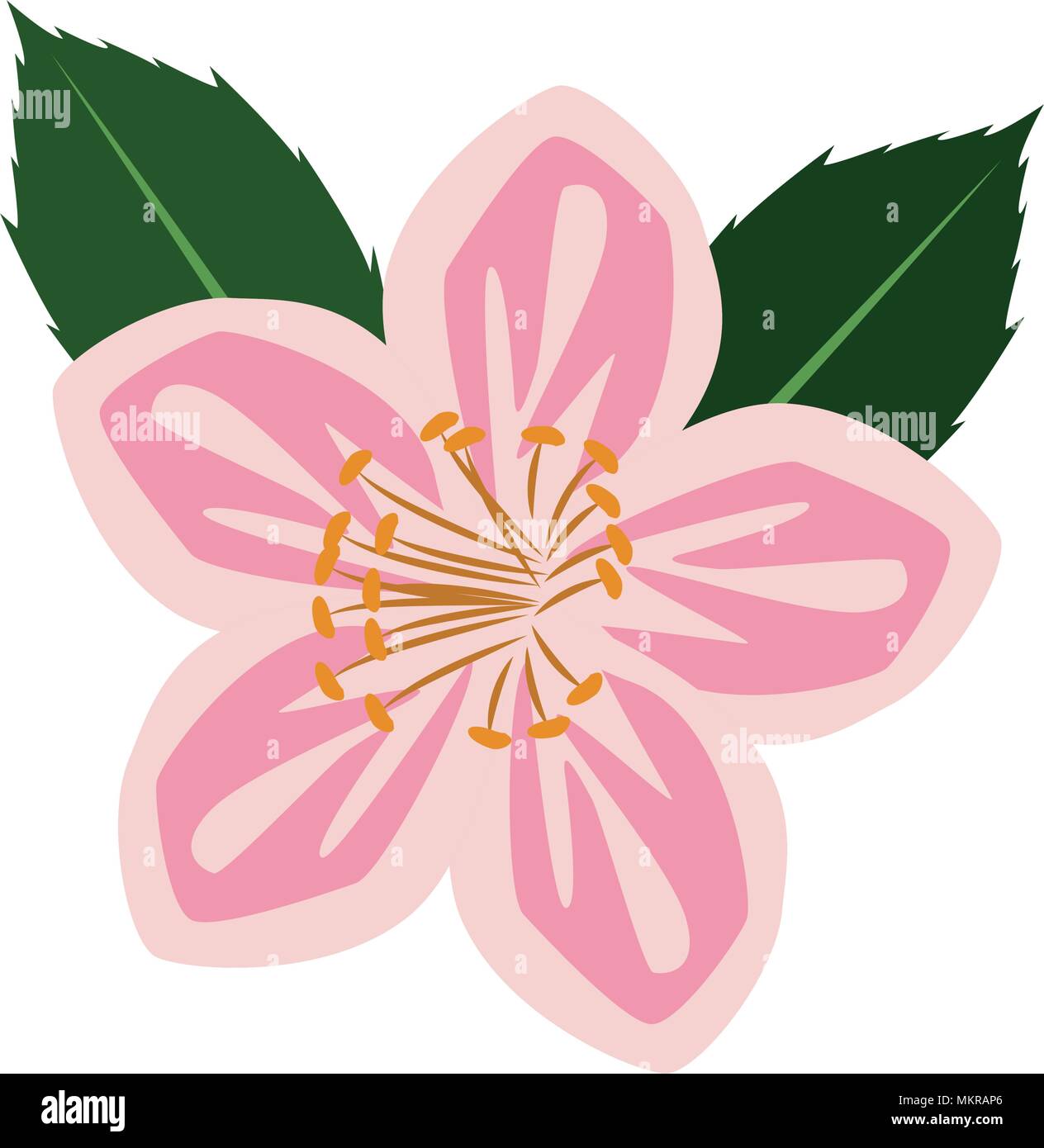 Beautiful flower symbol Stock Vector Image & Art - Alamy
