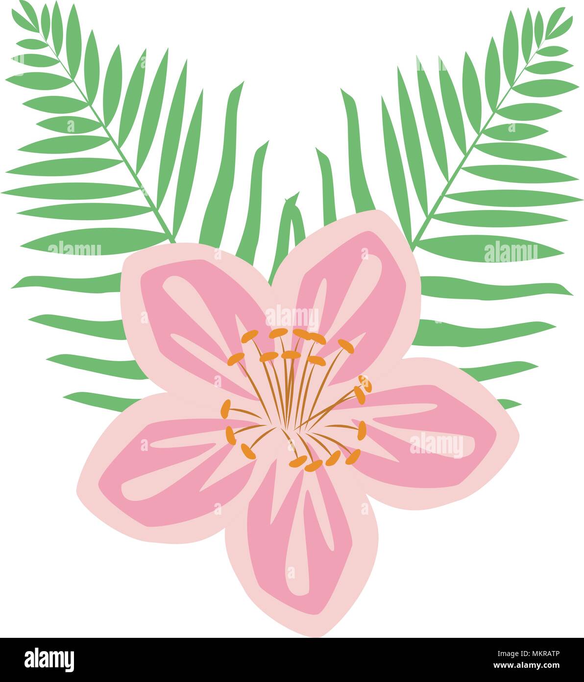 Beautiful flower symbol Stock Vector Image & Art - Alamy