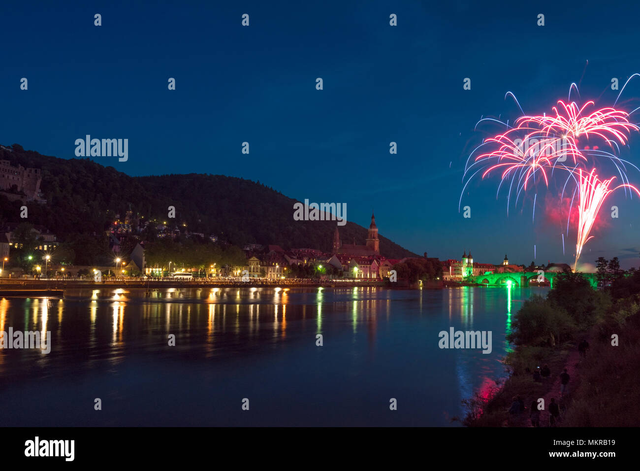 Heidelberg Castle - Castle illumination. Heidelberger Schloss ...