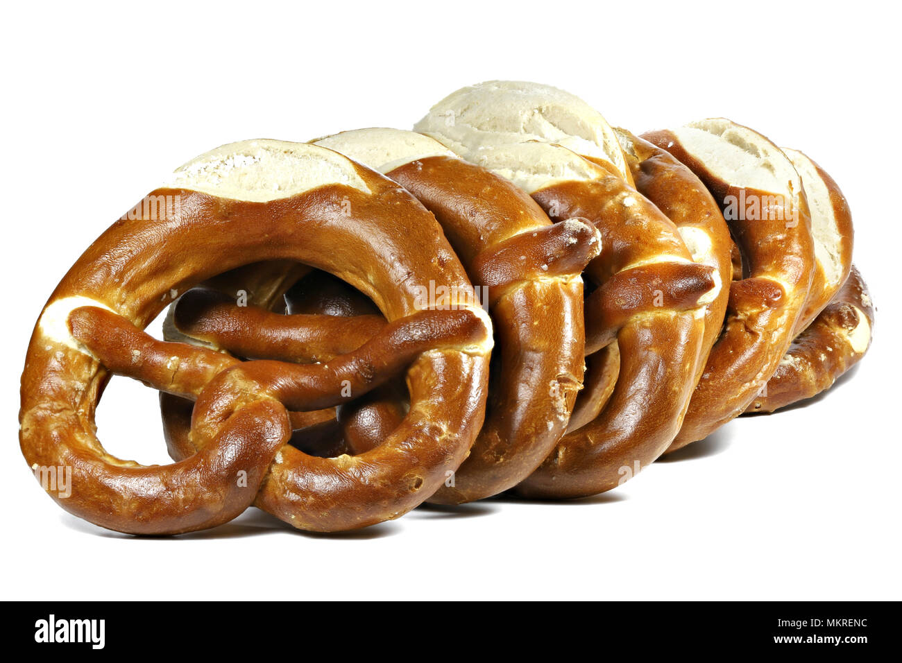 pretzels isolated on white background Stock Photo - Alamy