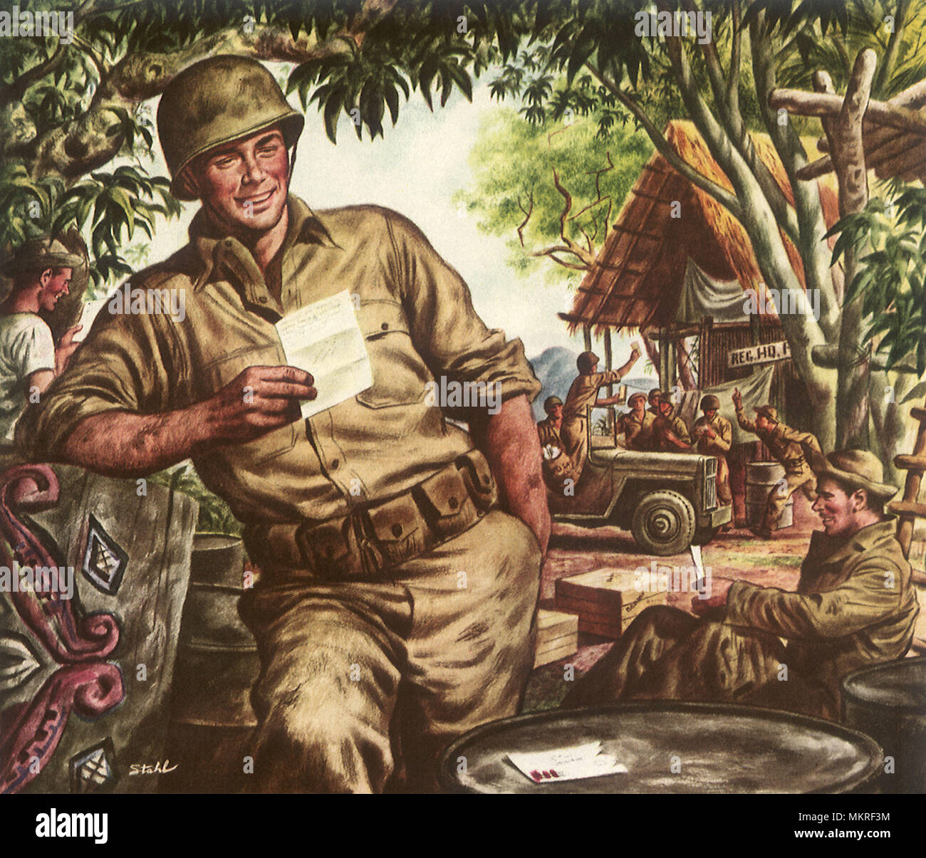 World war two soldier letter hi-res stock photography and images - Alamy