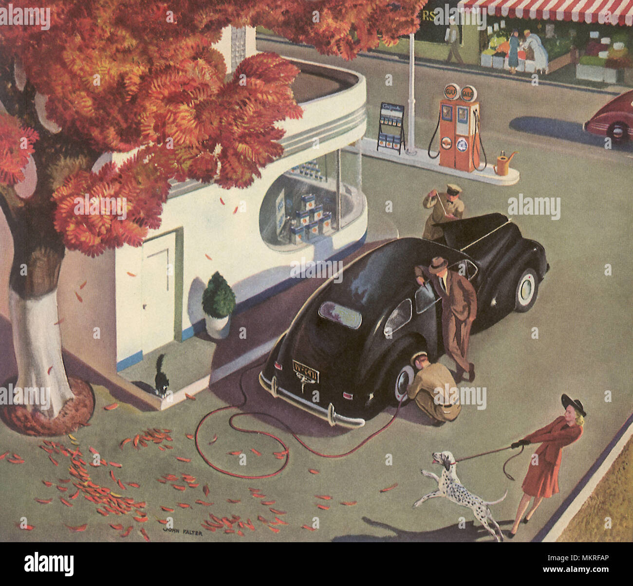 Vintage service station hi-res stock photography and images - Alamy