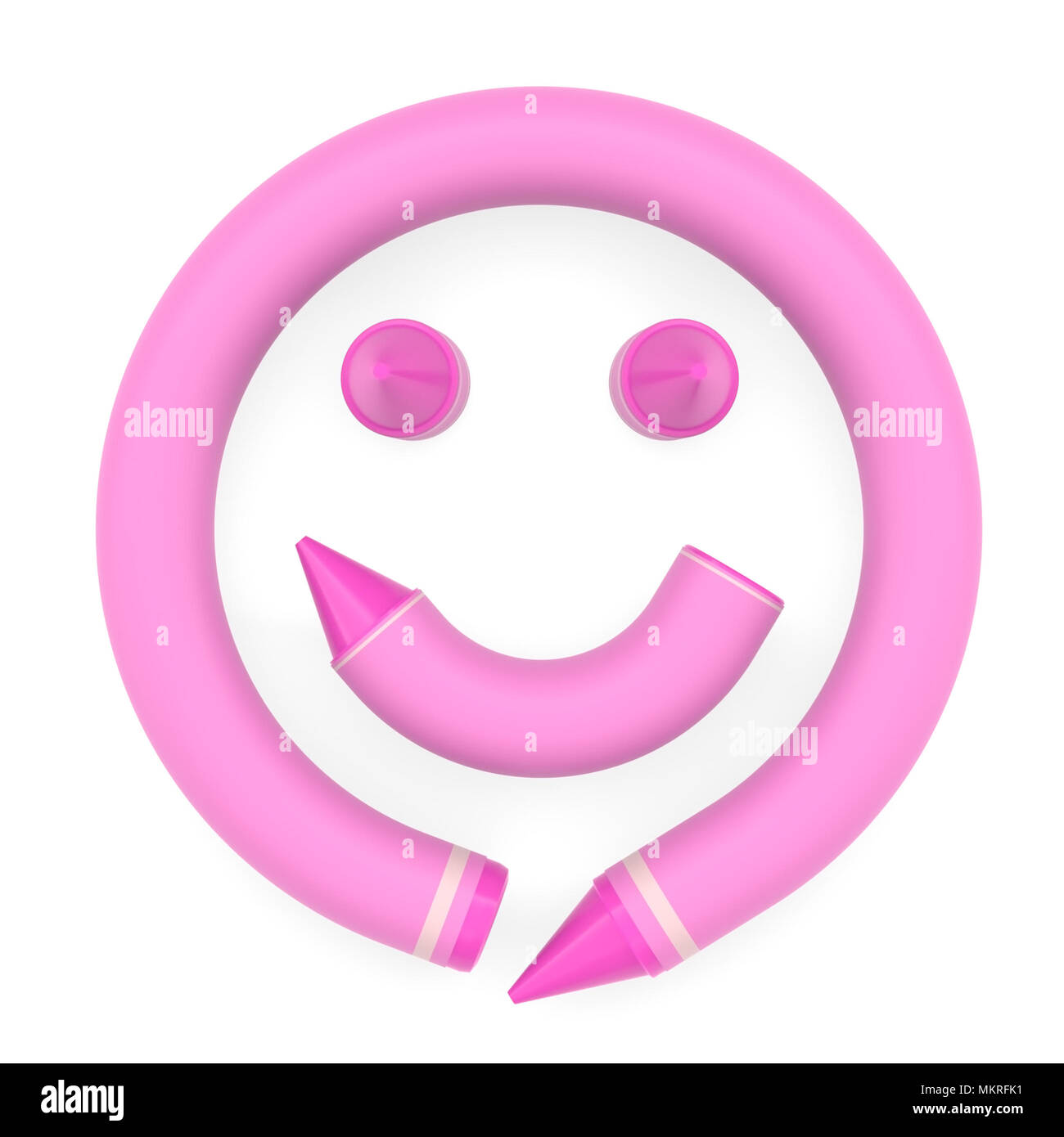 Smile happy render emotion Cut Out Stock Images & Pictures - Alamy