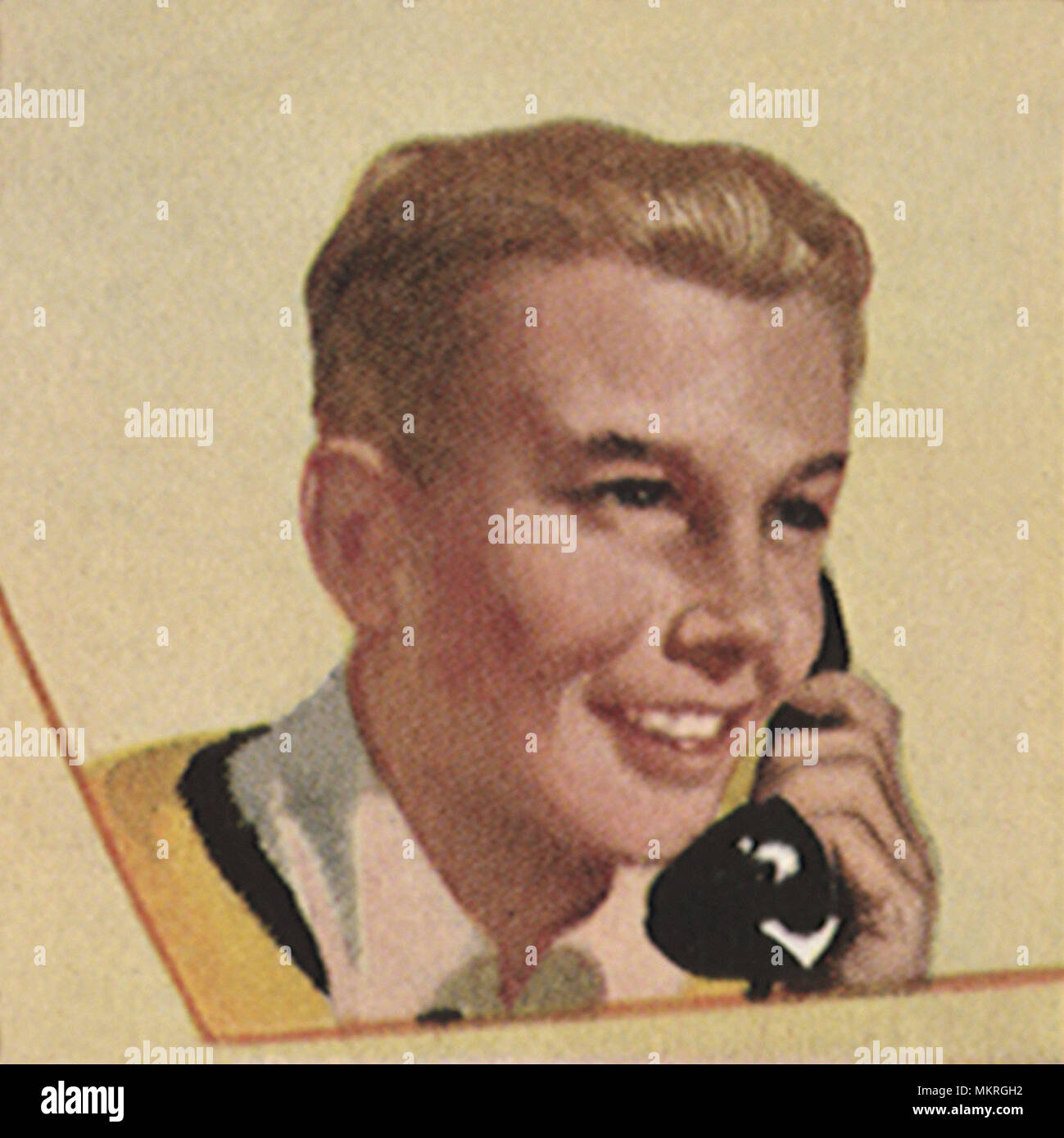 Boy on phone Stock Photo - Alamy