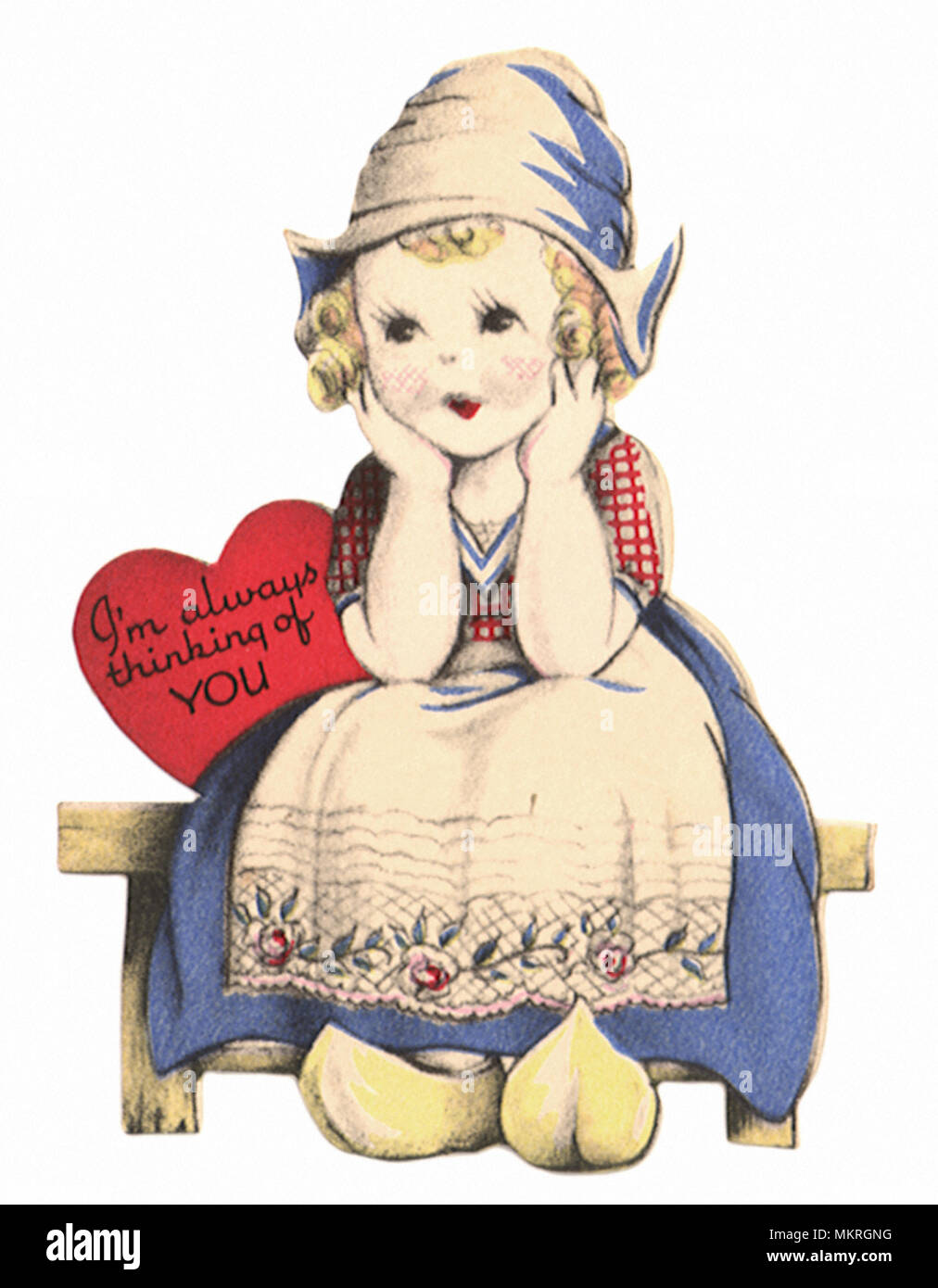 Dutch Girl Valentine Stock Photo - Alamy