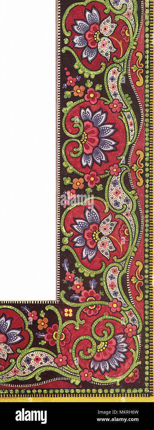 Purple Paisley Border Clip Art