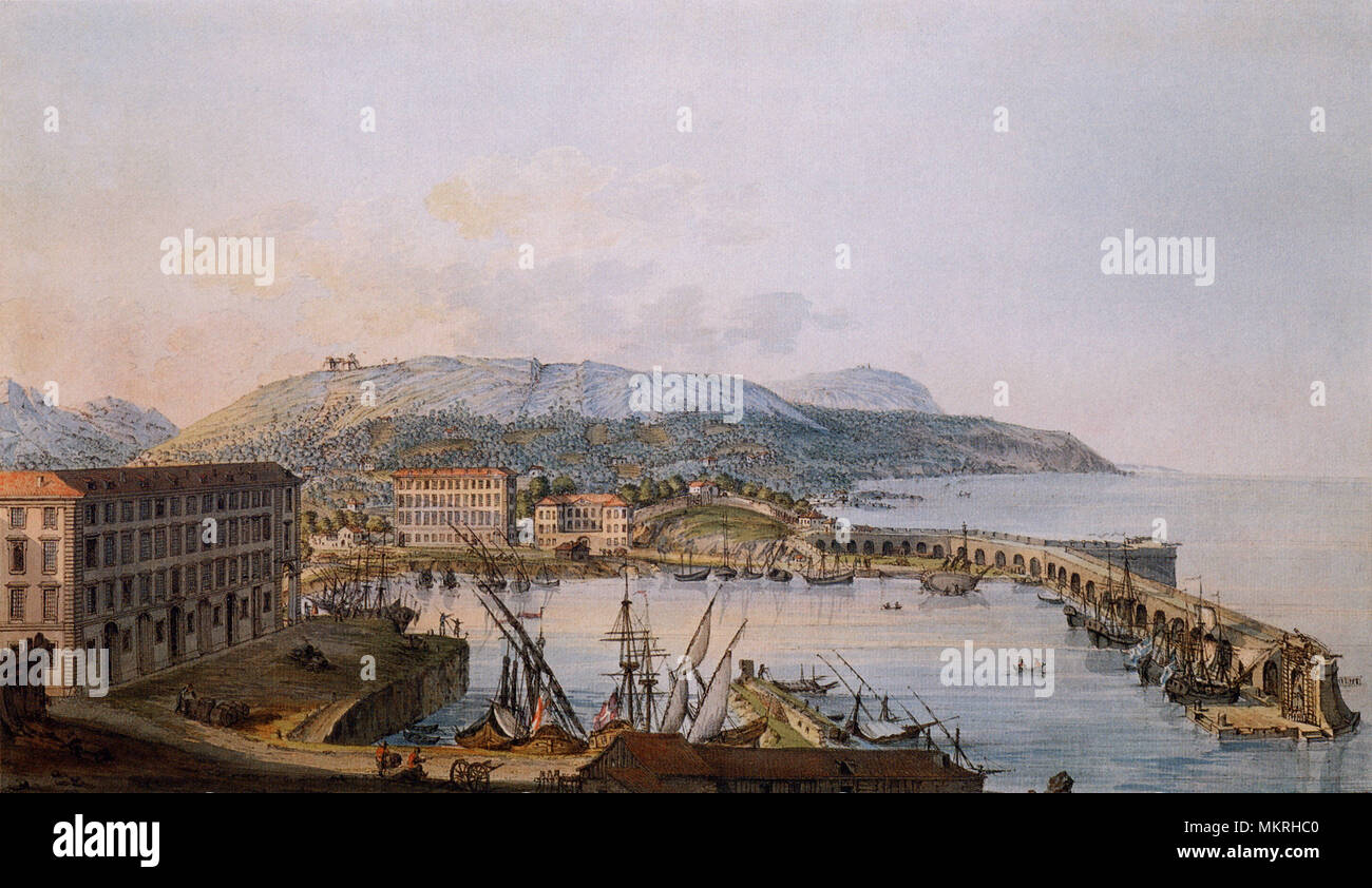 View of Nice, France with harbor and ships Stock Photo - Alamy