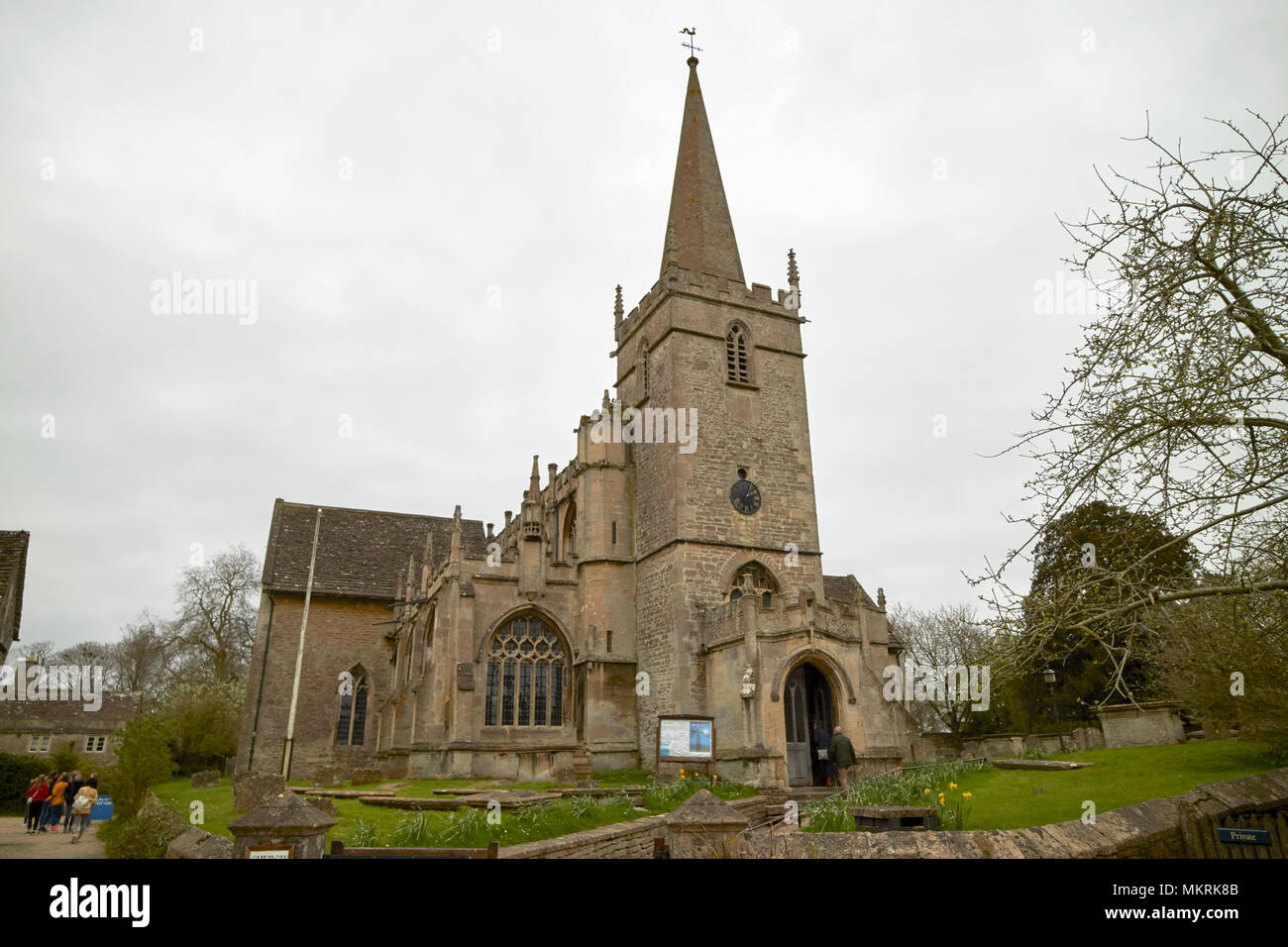 St Cyriacs Church Lacock village wiltshire england uk Stock Photo - Alamy