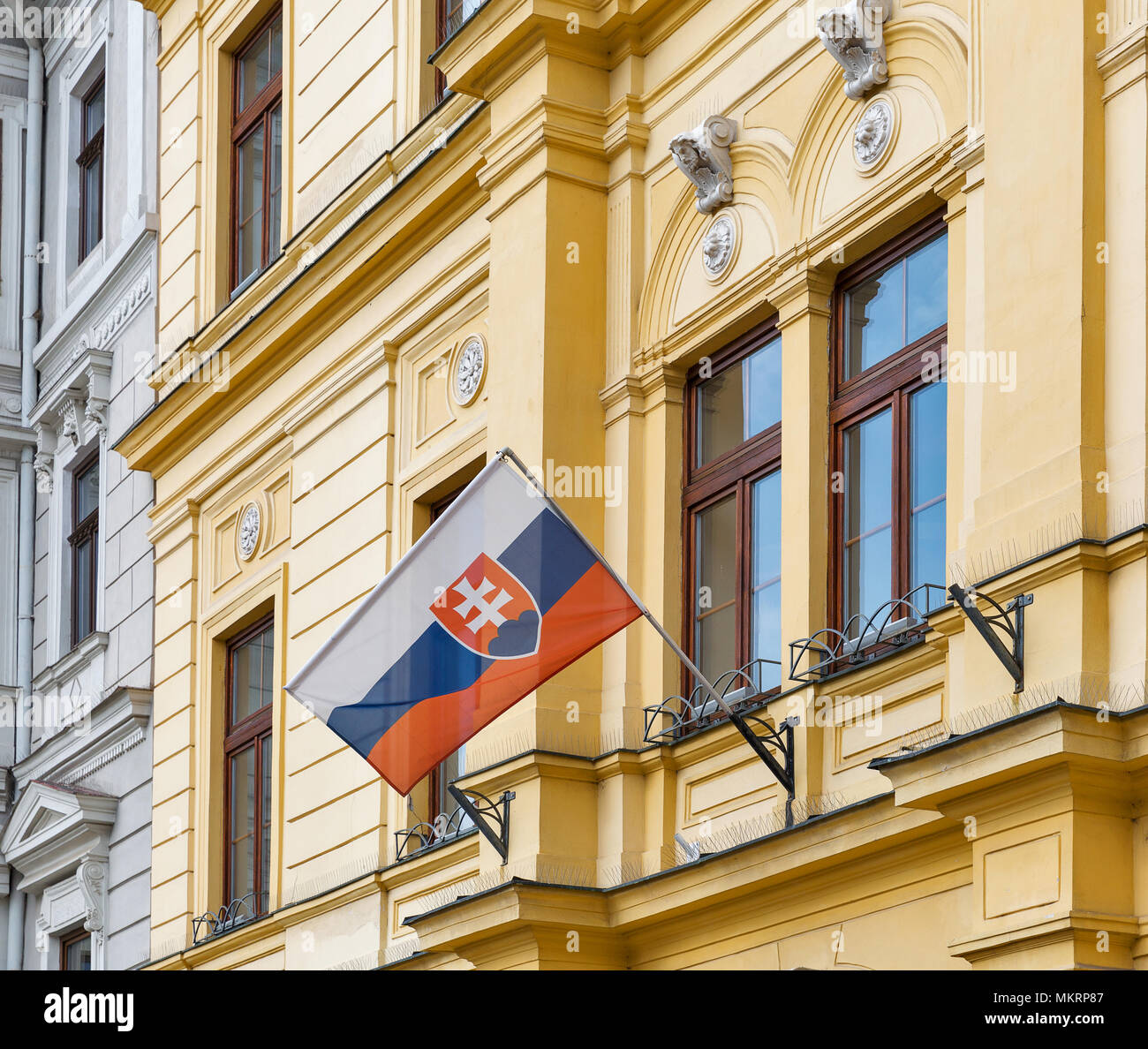 Slovak republic flag hi-res stock photography and images - Alamy