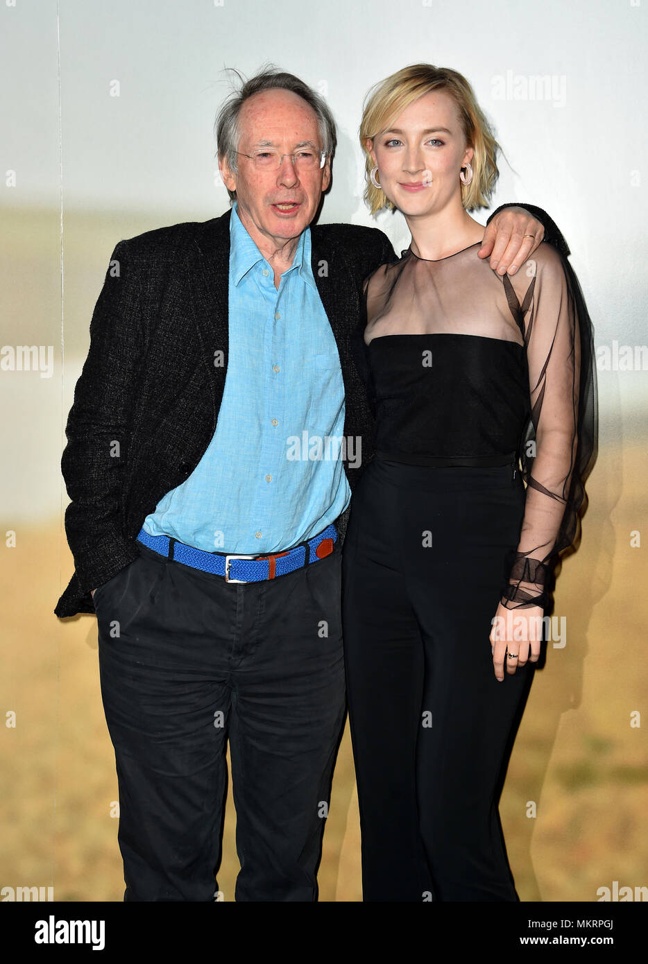 Ian McEwan and Saoirse Ronan attending a special screening of On Chesil ...