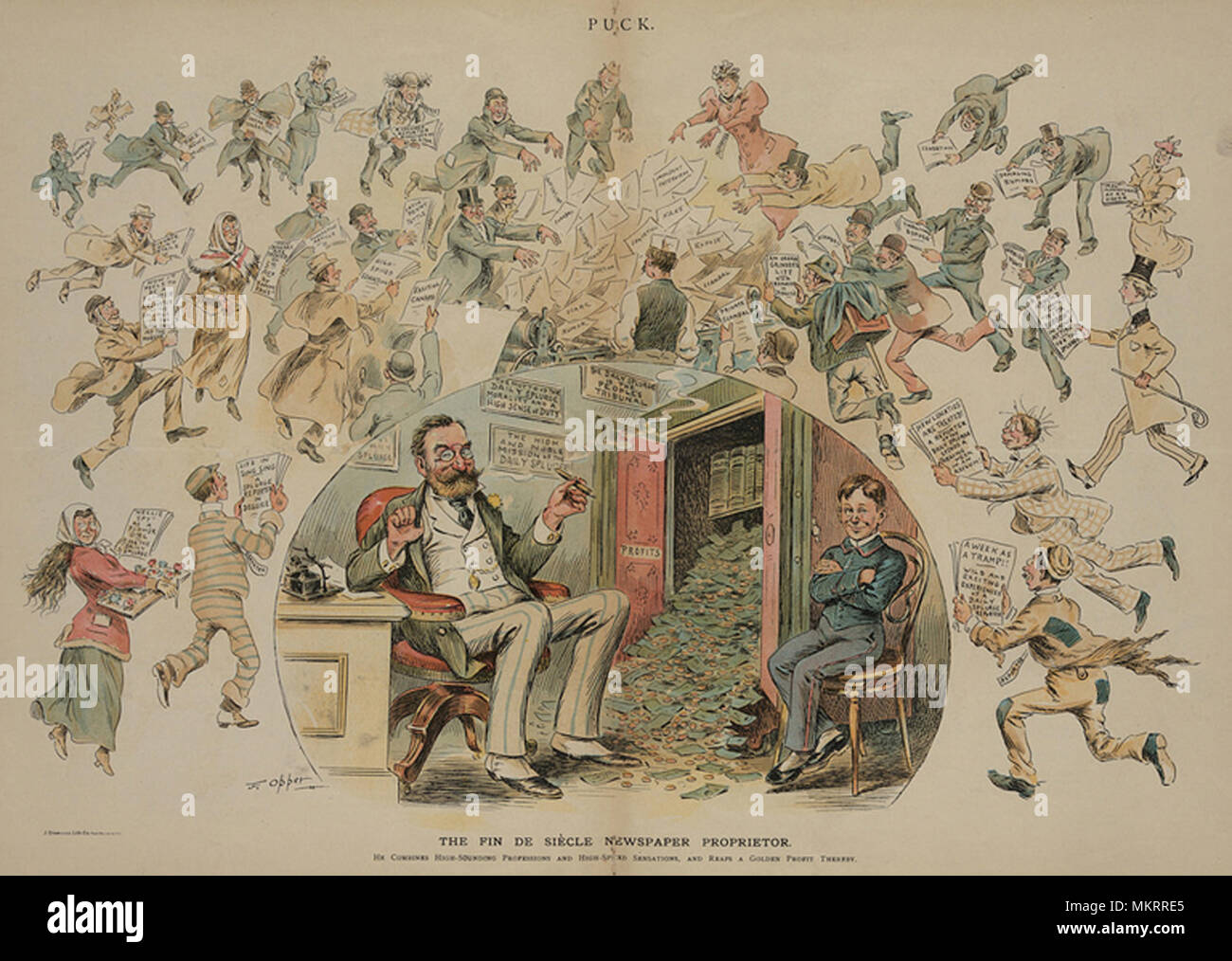 vintage political cartoon Stock Photo - Alamy