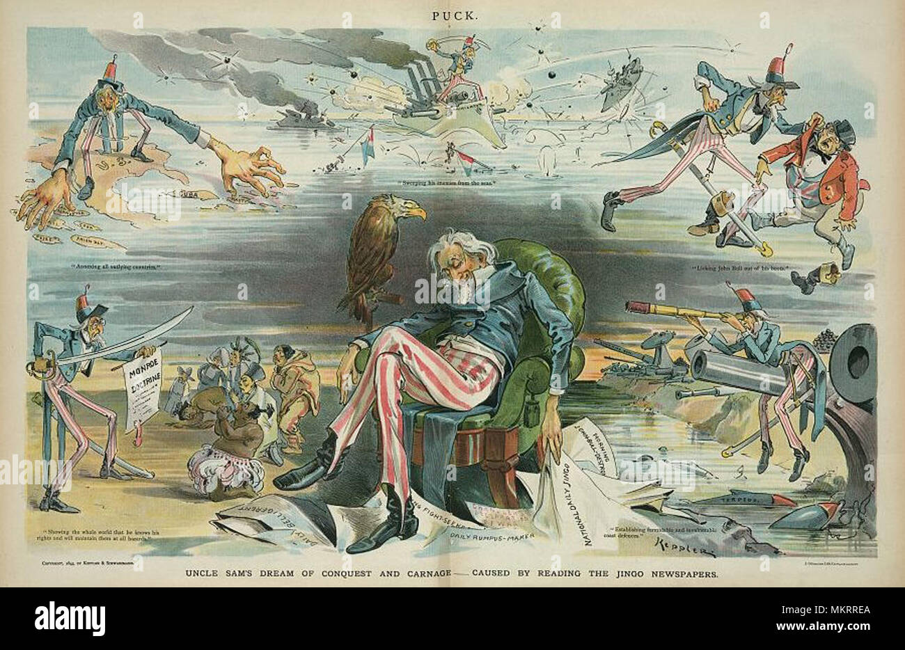 vintage political cartoon Stock Photo - Alamy