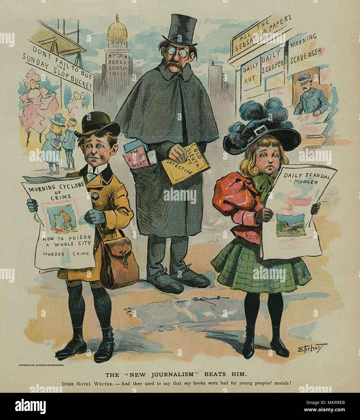 vintage political cartoon Stock Photo - Alamy