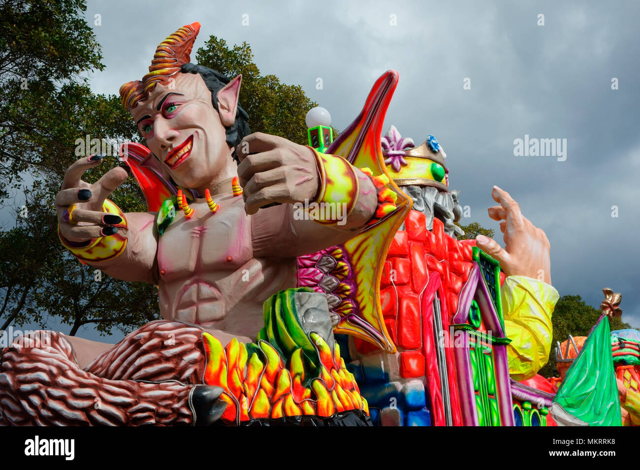 Carnival float, Carnival in Valletta, February 2018, Malta, Europe ...