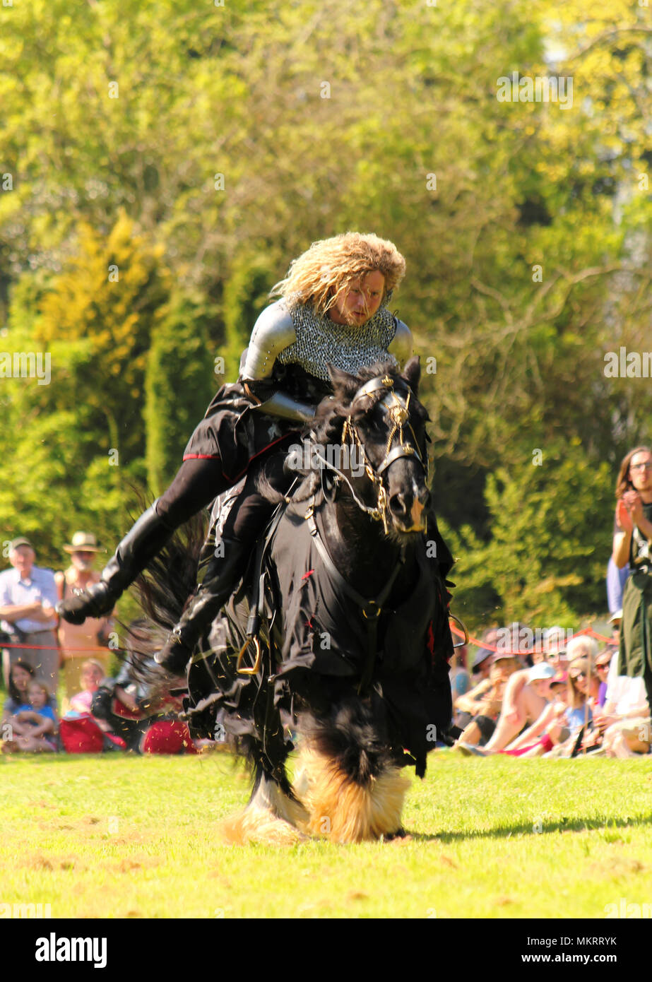 Berkeley, England - May 6, 2018: Medieval Jousting Show in Berkeley ...