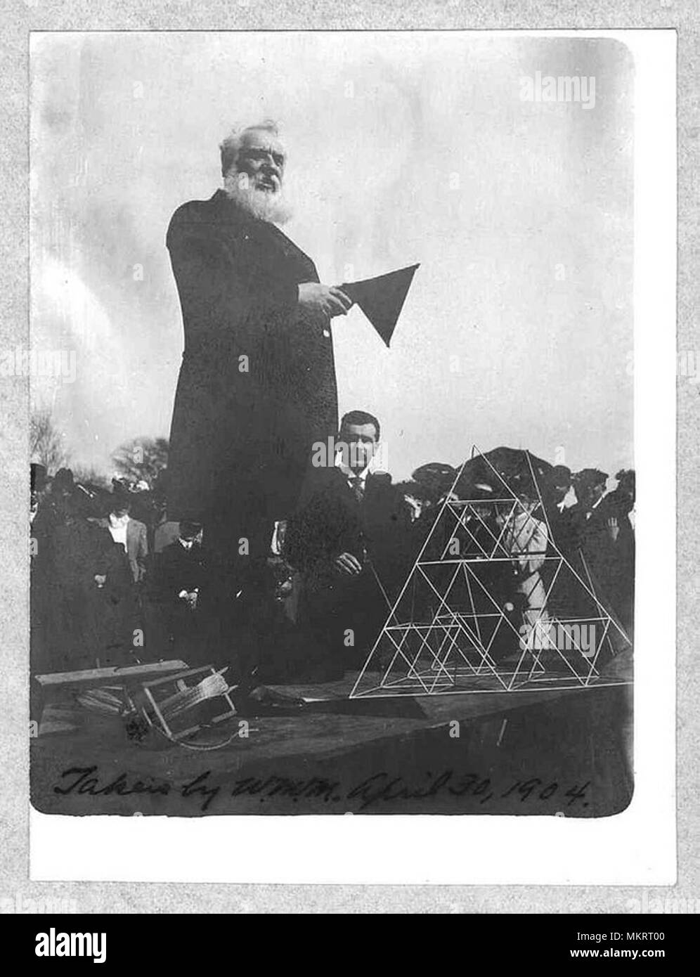 thomas edisons flying machines test Stock Photo - Alamy