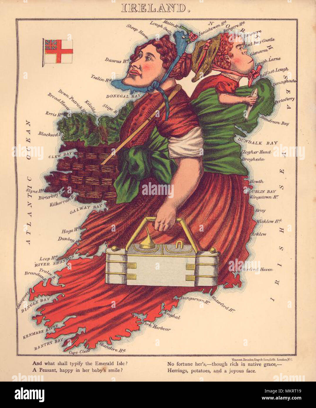 vintage anthropomorphic countries of the world illustration Stock Photo ...