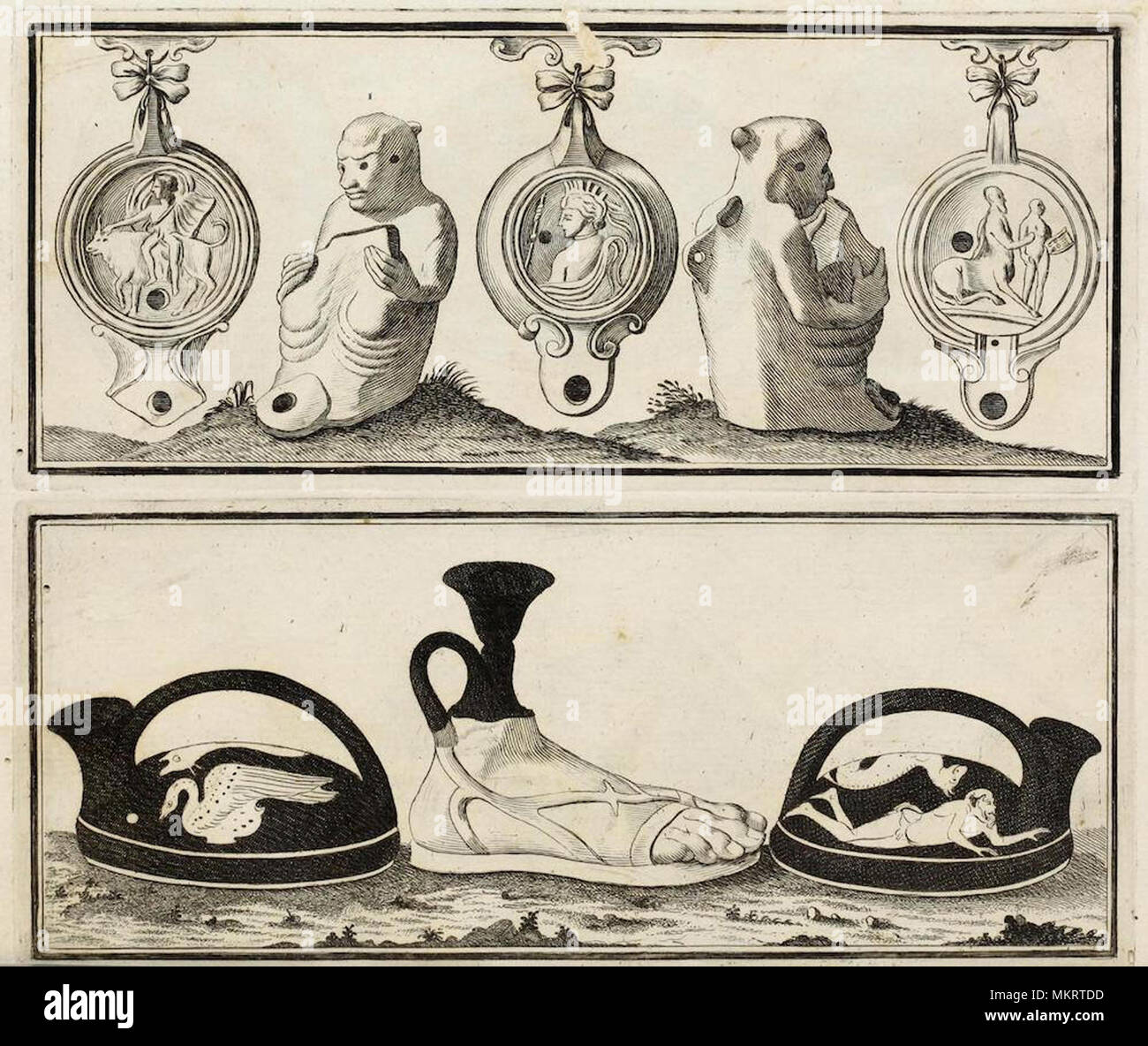drawings of documented artefacts Stock Photo - Alamy