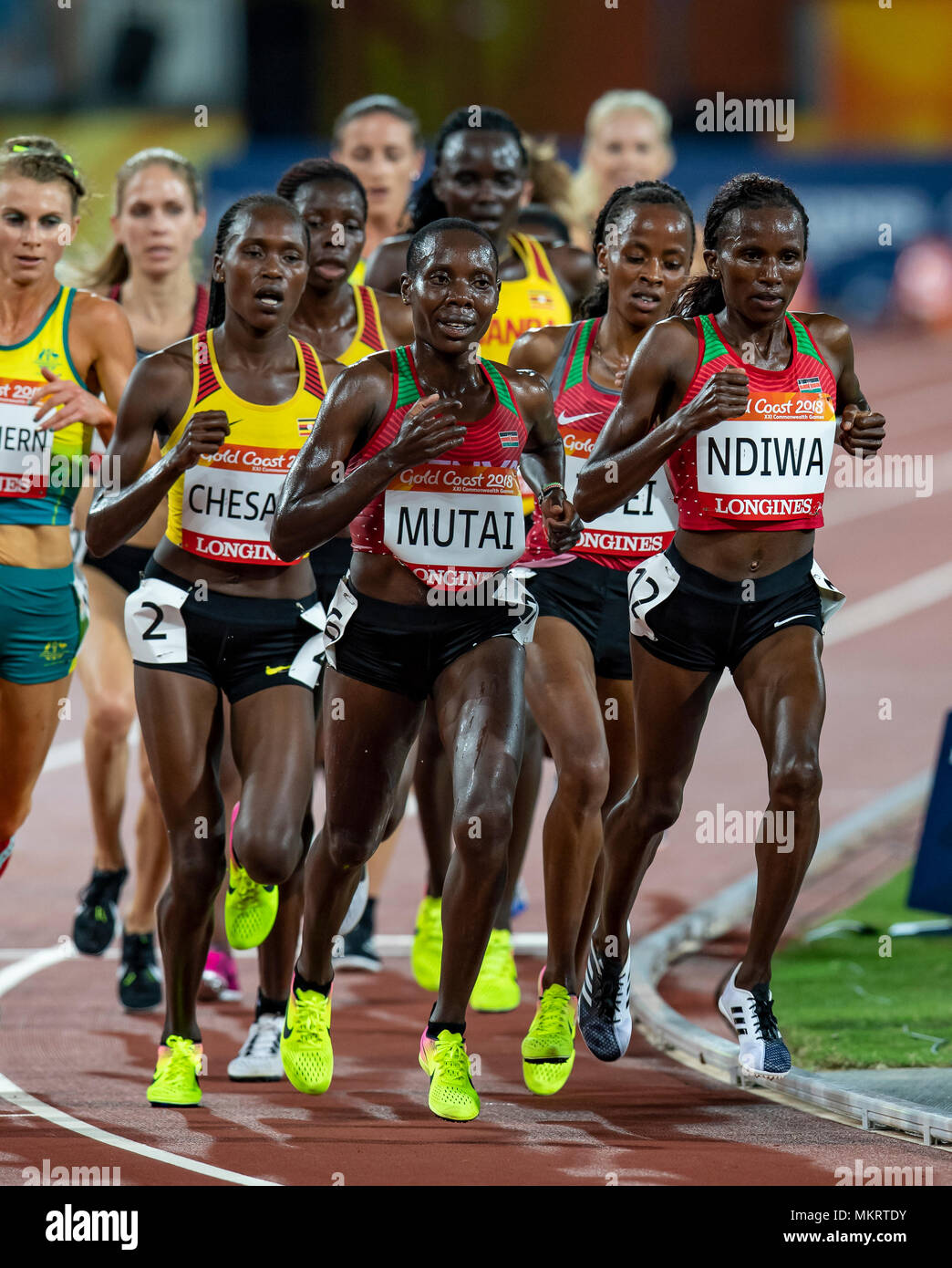 GOLD COAST, AUSTRALIA - APRIL 9: Beatrice Mutai of Kenya competing in ...