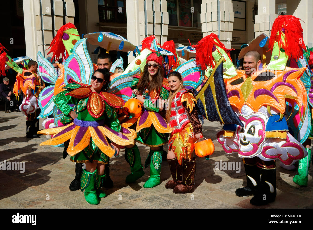 Beautiful carnival costumes during Carnival in Valletta, February 2018 ...