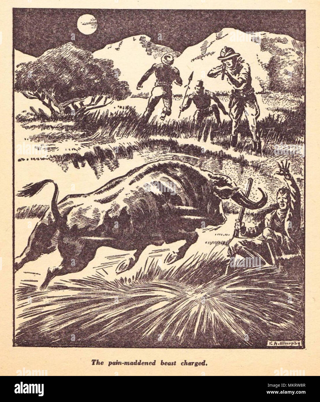 classic pulp fiction art featuring barbarians, animals, heroes and ...