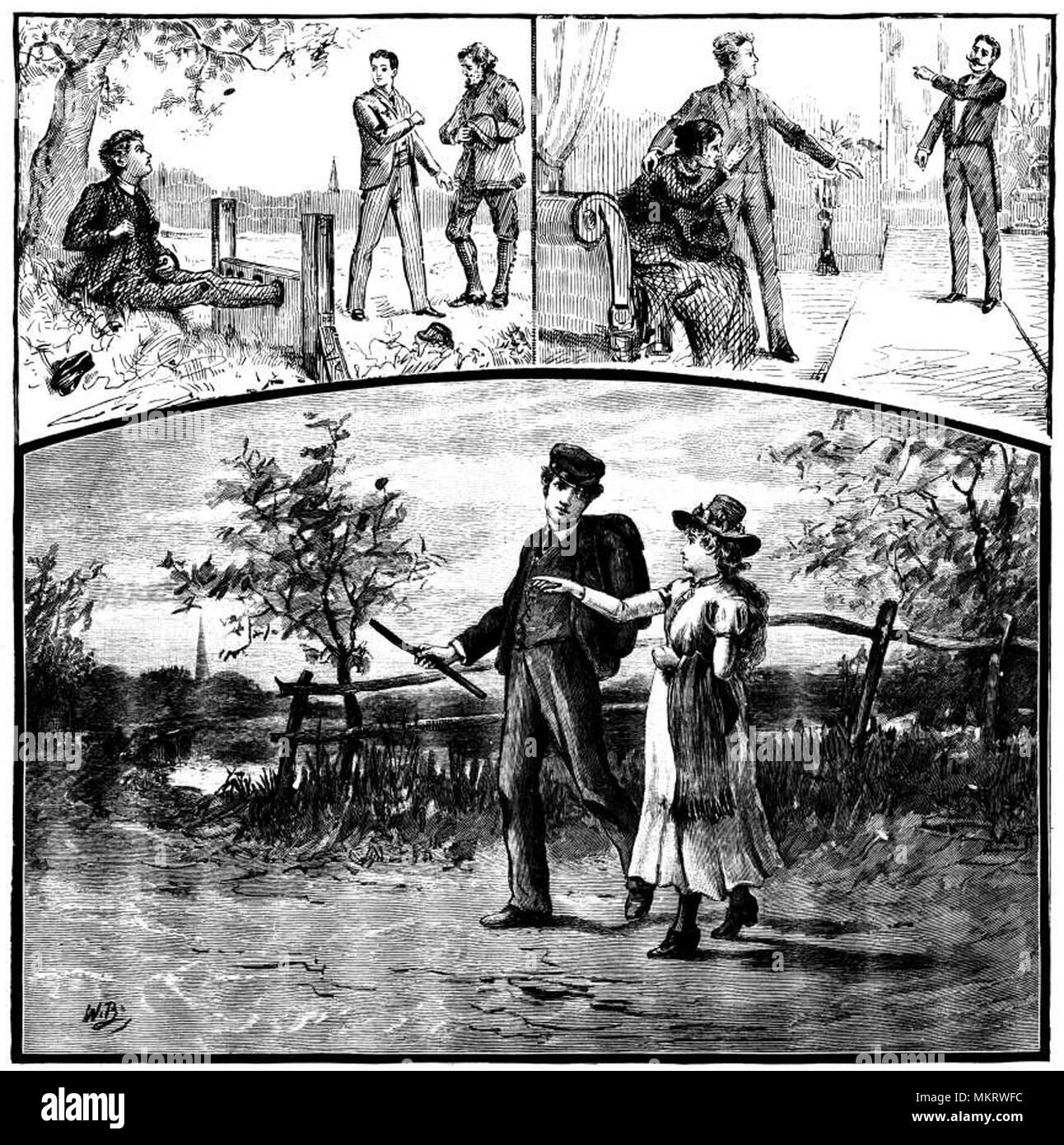 classic archival illustration from a antique american pulp magazine ...