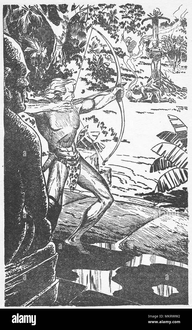 classic pulp fiction art featuring barbarians, animals, heroes and ...