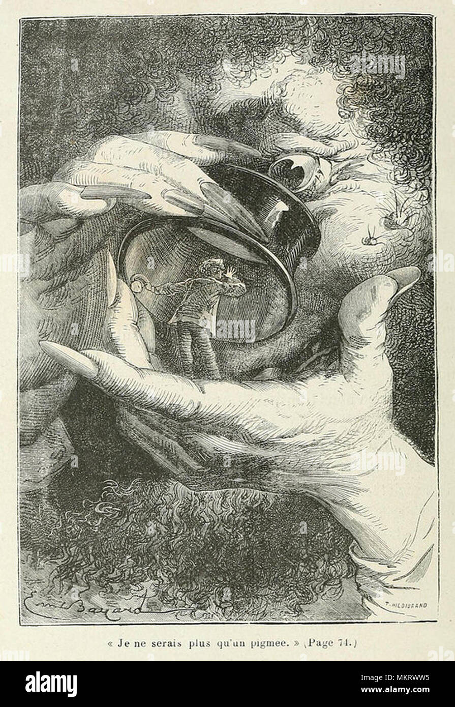 a vintage horror and fantasy themed illustration Stock Photo - Alamy