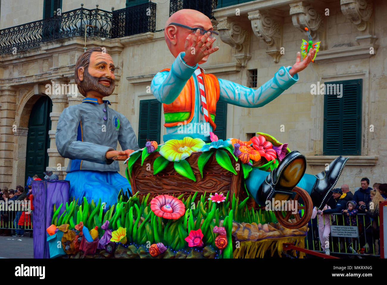 Carnival float, Carnival in Valletta, February 2018, Malta, Europe ...