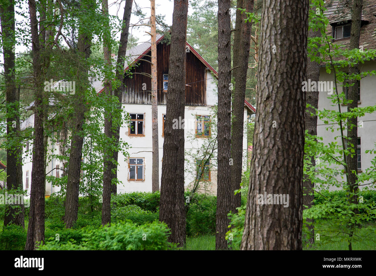 House in the former Nazi German military base, used from 1957 to 1993 ...