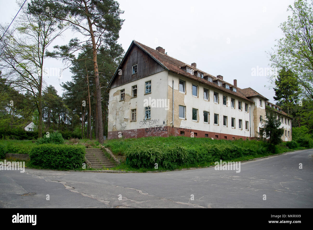 House in the former Nazi German military base, used from 1957 to 1993 ...