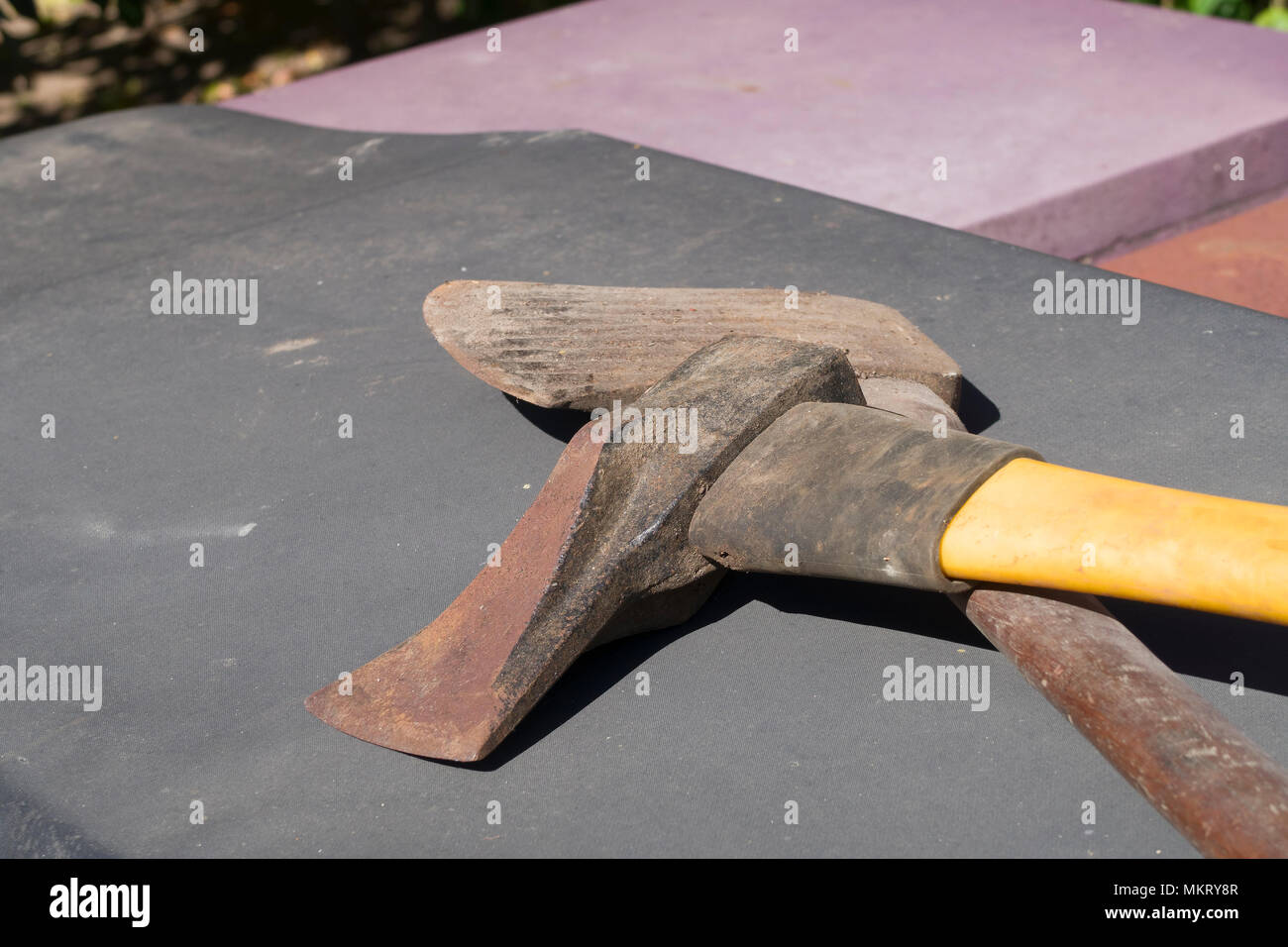 Carpenter axe hi-res stock photography and images - Alamy
