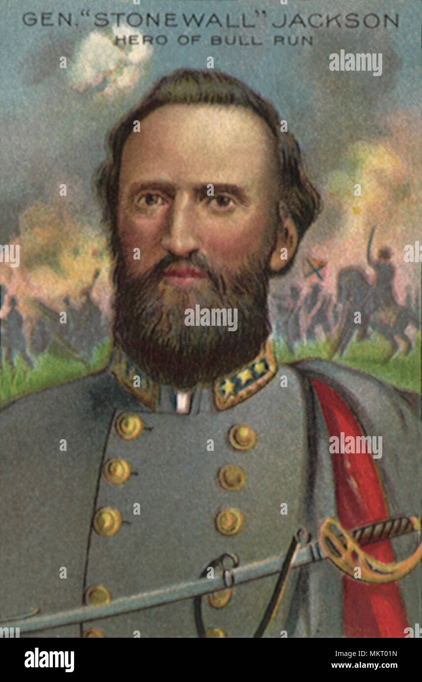 General "Stonewall" Jackson Hero of Bull Run Stock Photo - Alamy