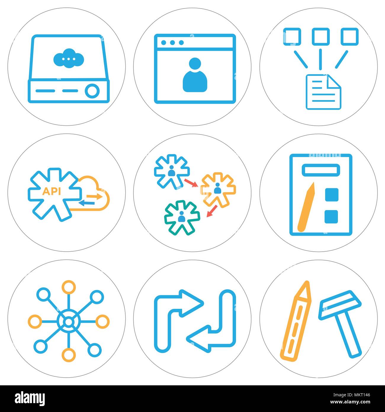 Api blueprint Stock Vector Images - Alamy