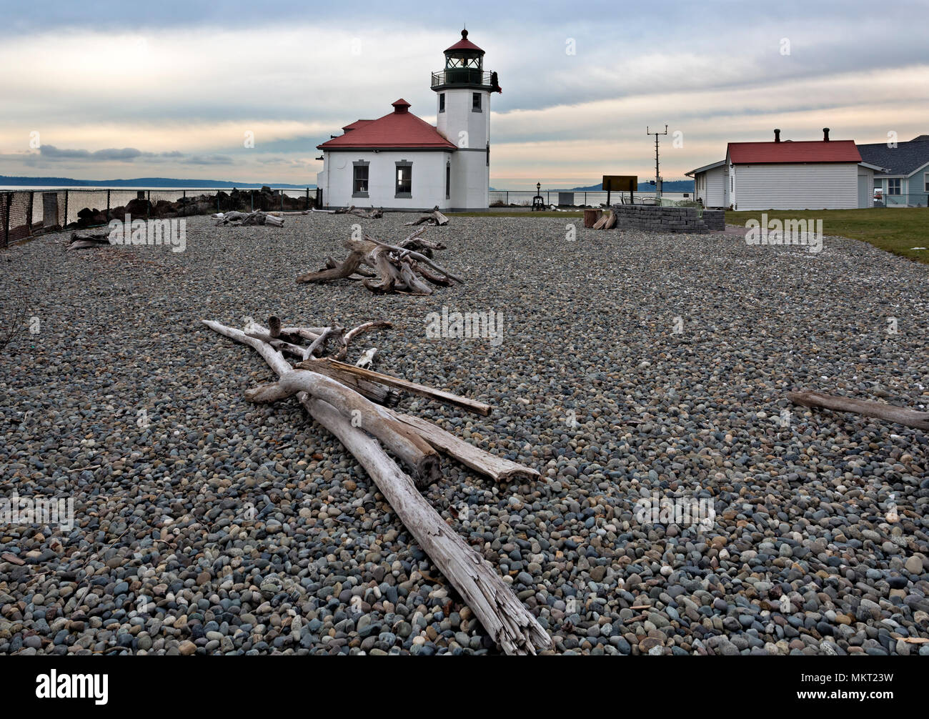 Alki pont lighthouse hi-res stock photography and images - Alamy