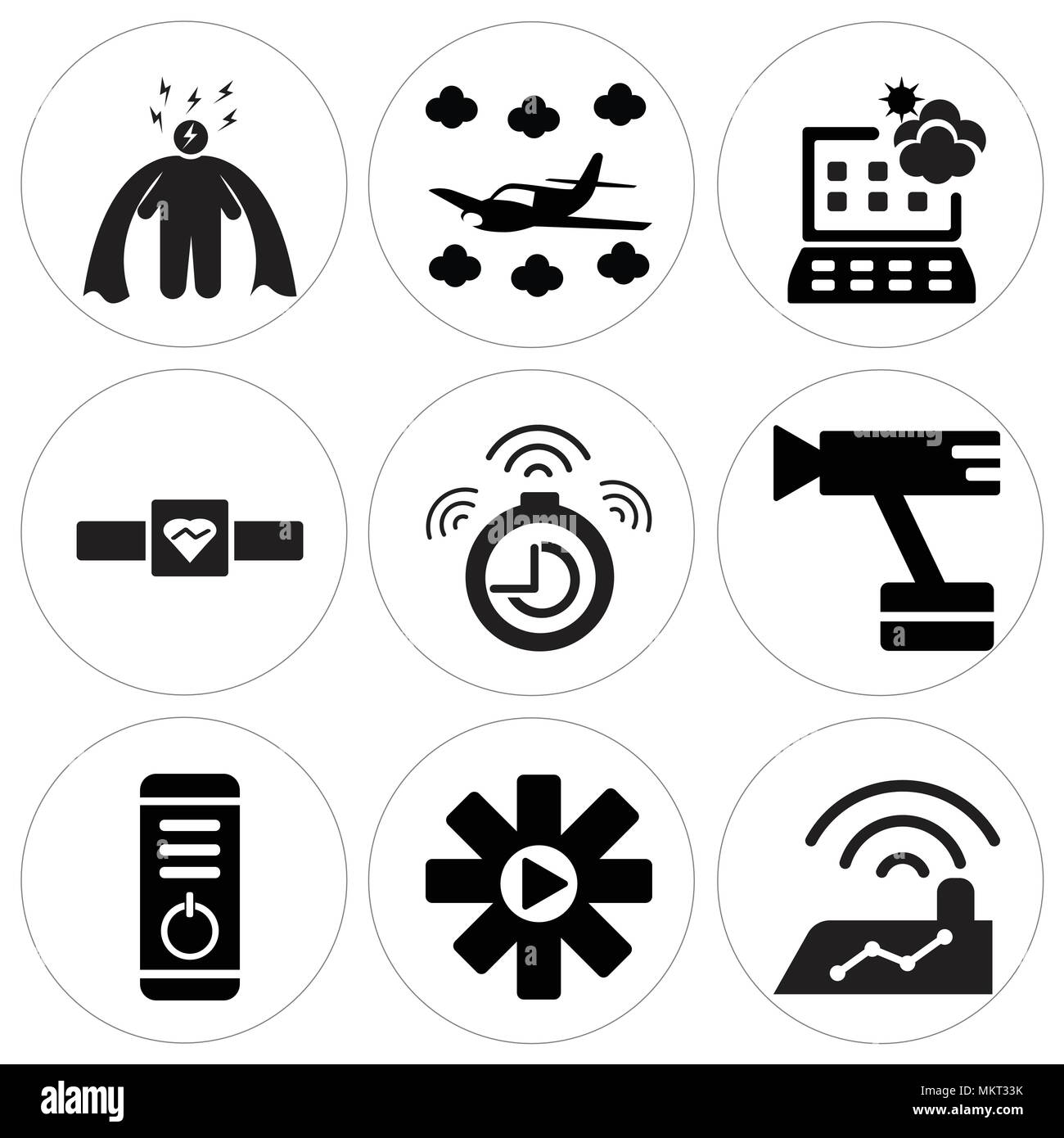 Airplane switch button Stock Vector Images - Alamy