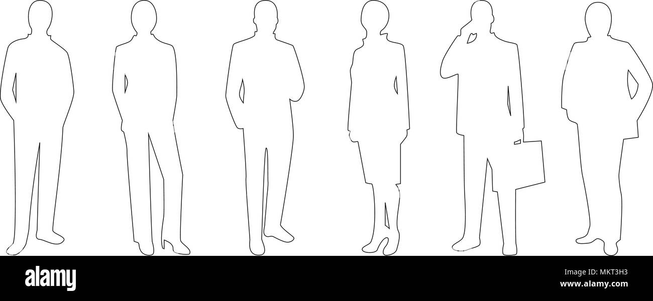 Business people line art icon set, vector Stock Vector Image & Art - Alamy